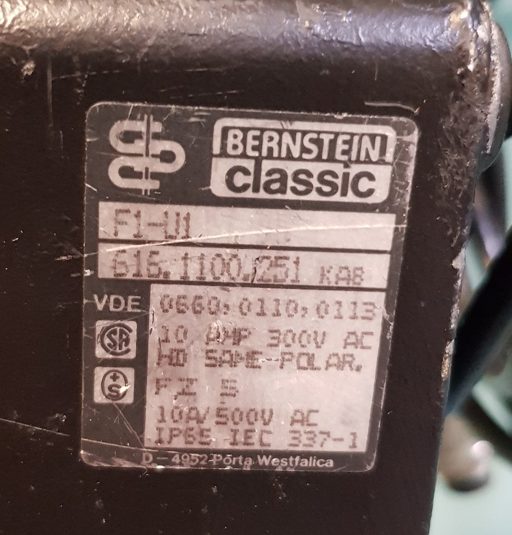 Bernstein classic Fußschalter Einpedaliger