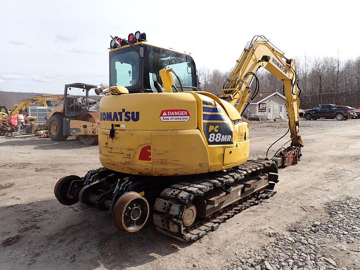 Used 2015 Komatsu PC88MR-10 Hydraulic Excavator HI RAIL! A/C EROPS ...