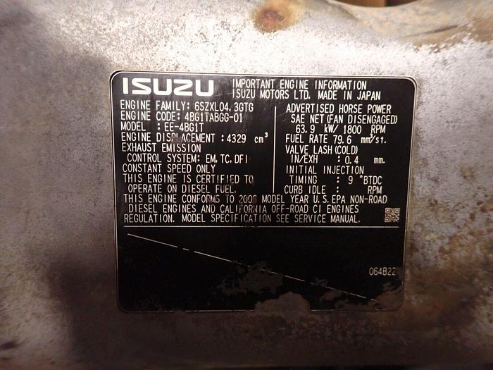 Used Isuzu 4BG1T Turbo Diesel Engine COMPLETE CORE! 4BG1 Excavator ...