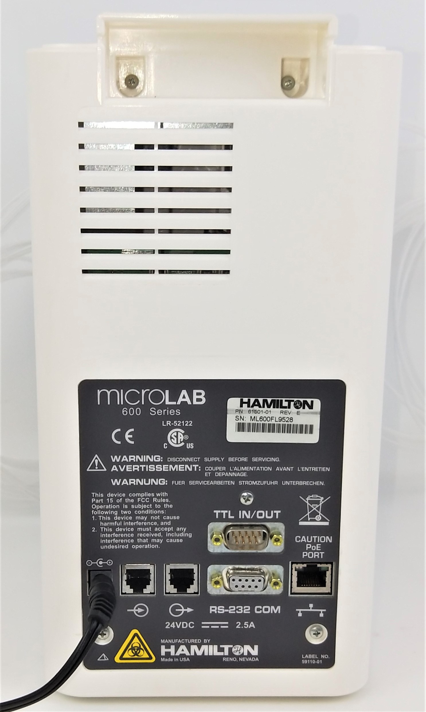 Used Hamilton MicroLab 61501-01 Syringe Pump - Diluter for Sale at ...