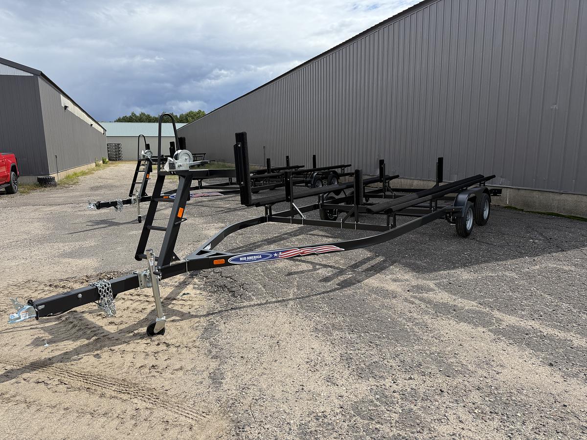 New 2026 Mid America PTV20T Pontoon Tandem Axle Bunk Trailer for S...