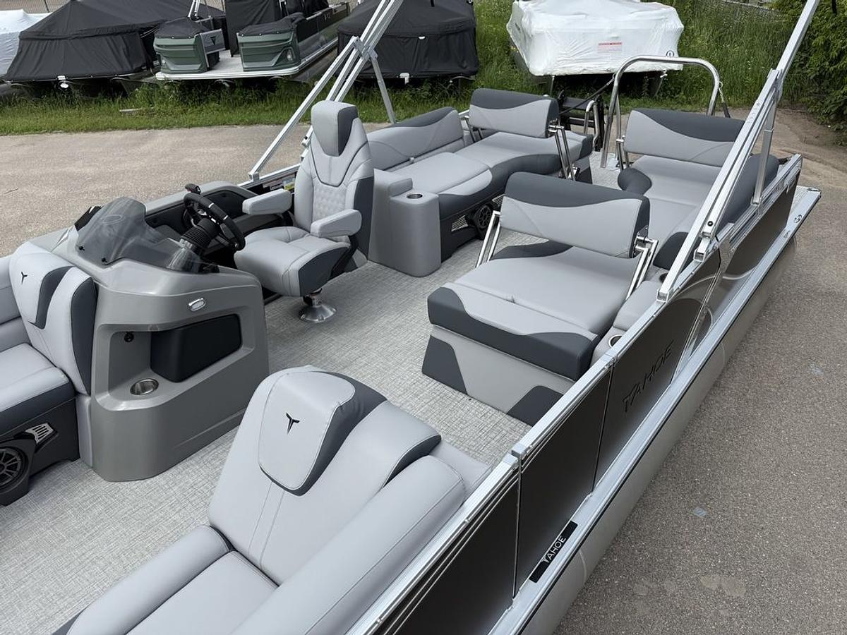 New 2025 Tahoe Pontoons LTZ 2385 Quad Lounge Shift Flip & Honda...