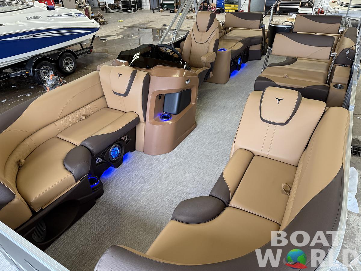 New 2025 Tahoe Pontoons LTZ 2385 Quad Lounge Shift Flip Tritoon &am...