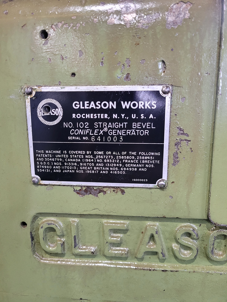 Used Gear Generator Straight Bevel Gleason 102 for Sale at NB Machi...