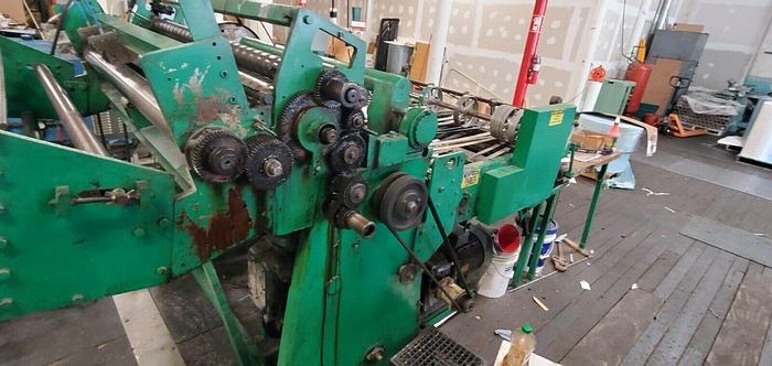 Used 62" BECK ROTARY KNIFE SHEETER W/ BELT OUTPUT CONVEYOR for...