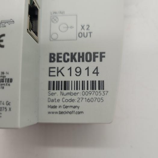 New Beckhoff Ek1914 Ethercat For Sale At Nd Industrial Surplus