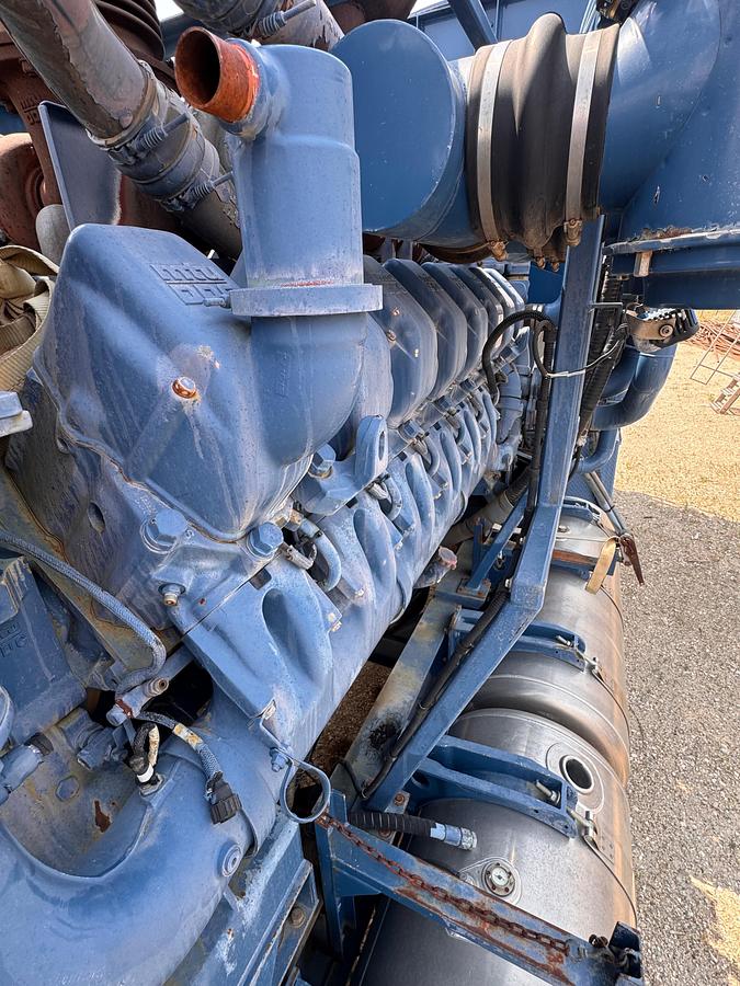 Used 2006 BJ Gorilla Frac Pump Tri-Axle Trailer - Detroit Series 4000 D...