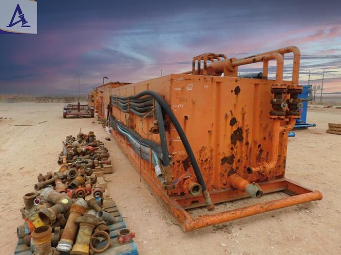 Used Reverse Pit, (2) Comp V Bottom, Gas Buster, Mud Trough, Plumbings ...