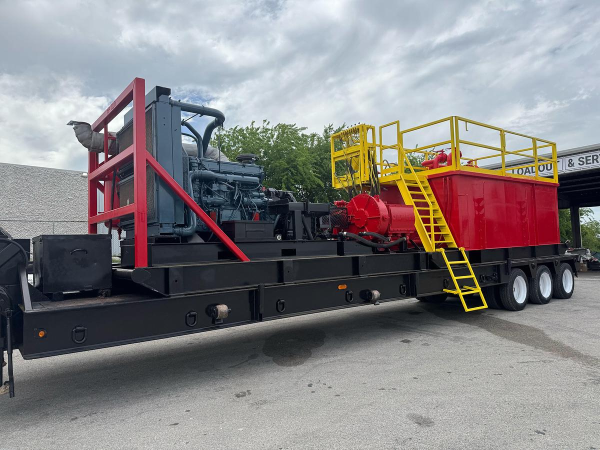 Used Oilwell SA634-5 10K WP Triplex Cement Pump Unit P/B Detroit Series ...