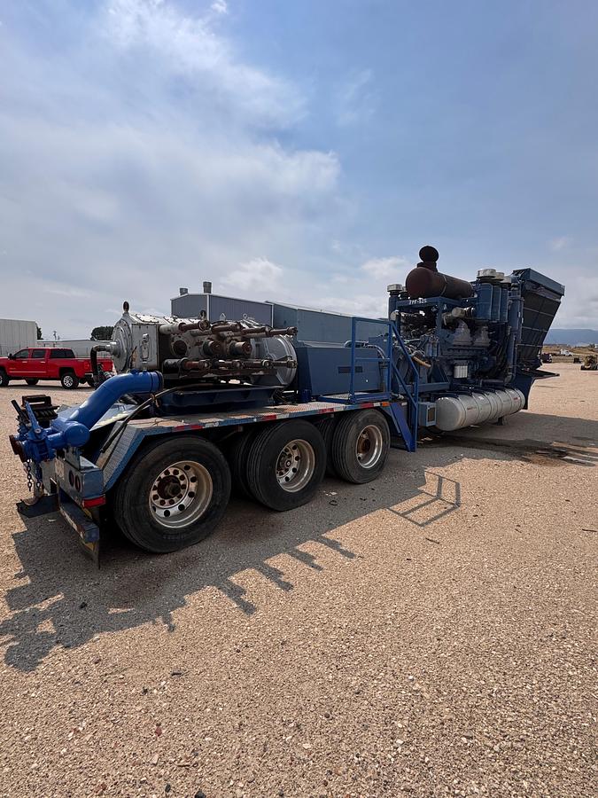 Used 2009 BJ Triplex Frac Pump Trailer - Cummins QSK60-C Diesel Engine ...