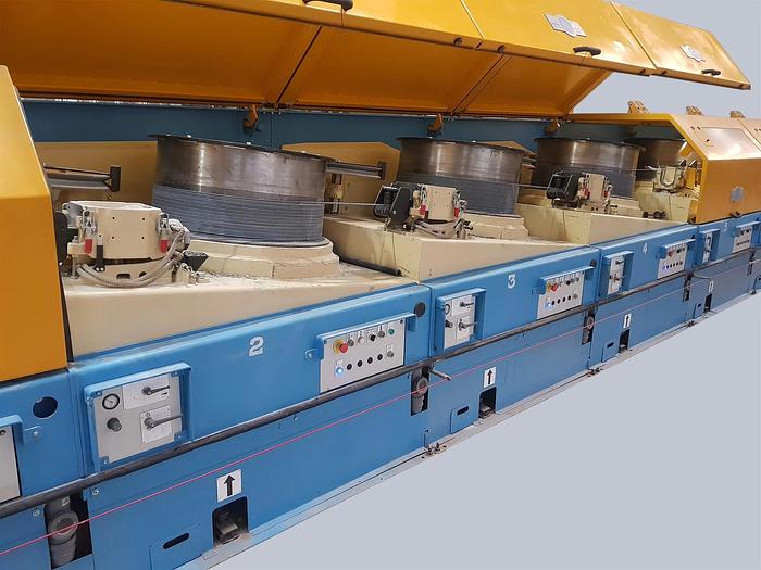 Used TEAM MECCANICA TS610.7 Wire Drawing Line #0369 for Sale at Flo...