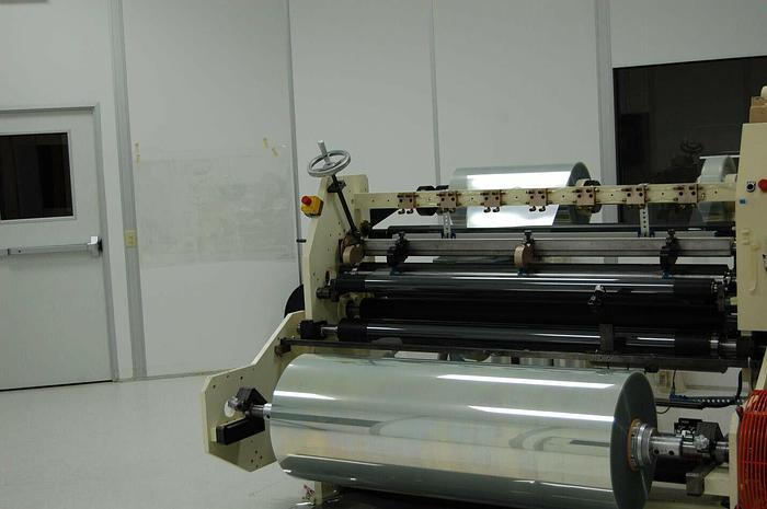 Used 62" DEACRO MODEL DA-650 DUPLEX CENTER-WIND SLITTER REWIND...