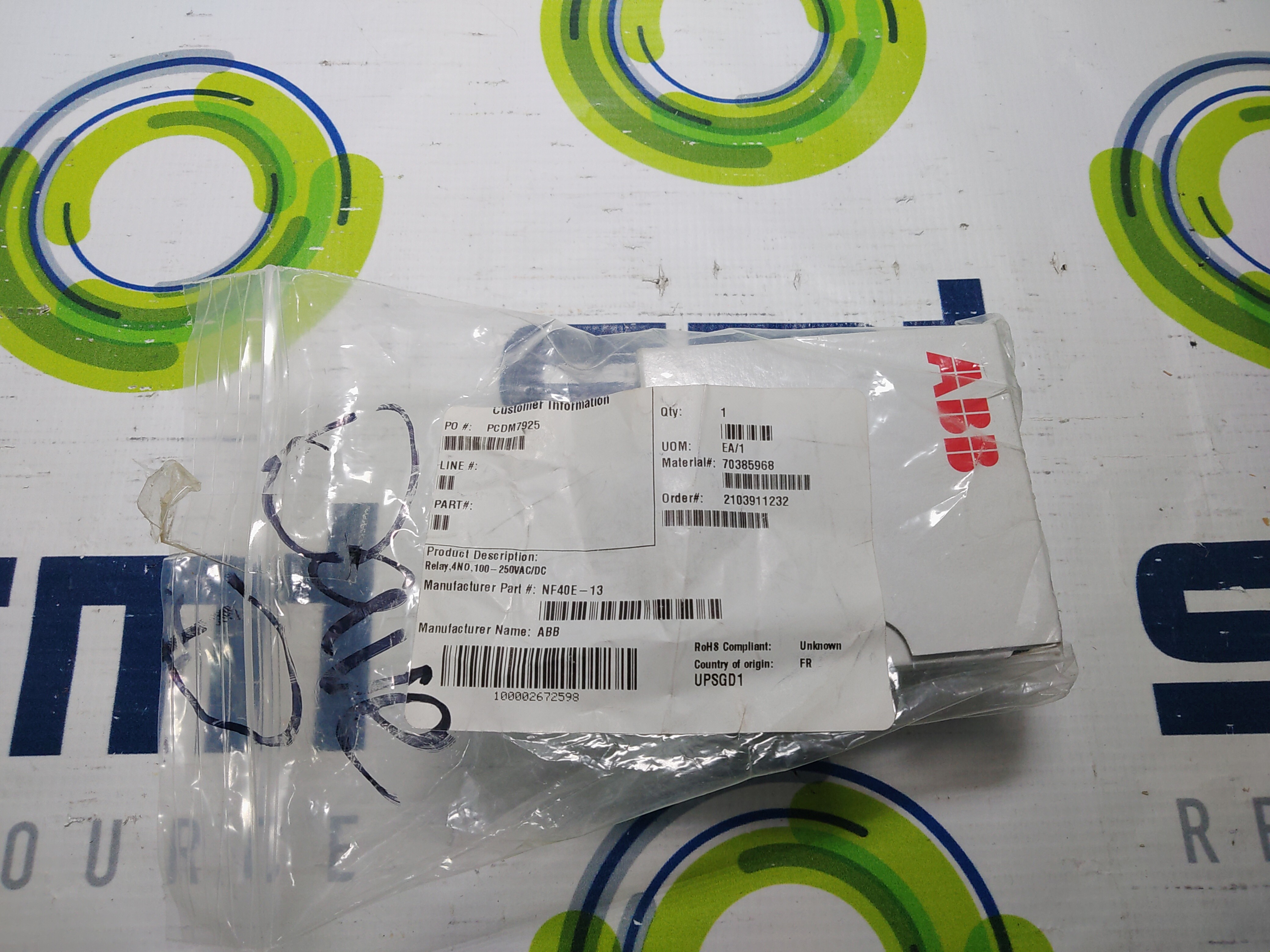 New ABB Relay NF40E-13 for Sale at SMT Resource Equipment LLC