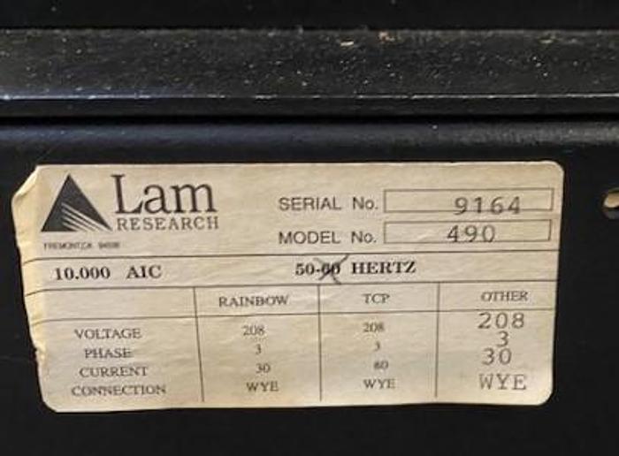 Used LAM 490 AutoEtch Plama Etch for Sale at Tara Semiconductor Tec...