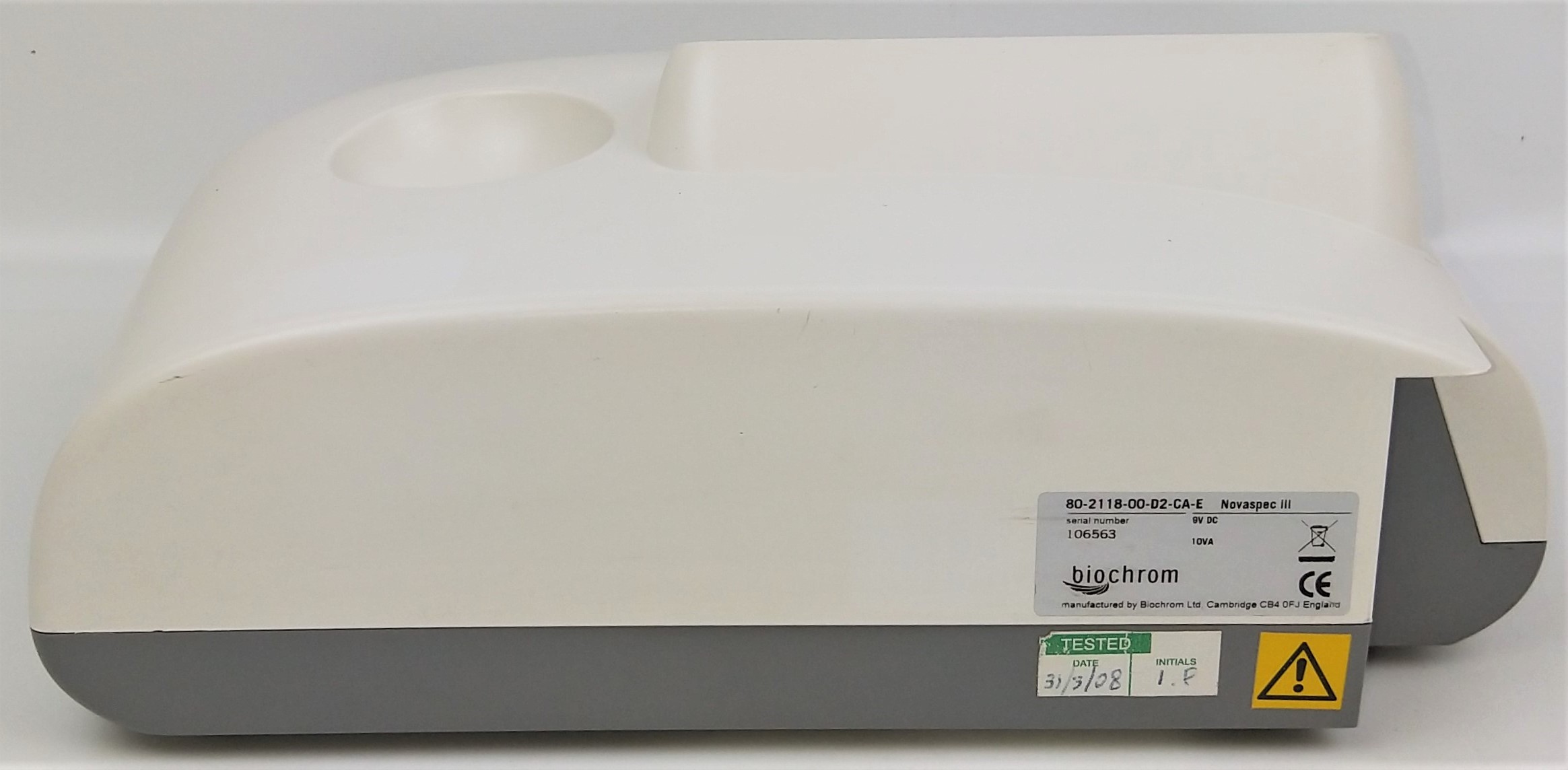 使用Biochrom NovaspecIII Visible Spectrophotometer - 330 to 830nm for ...