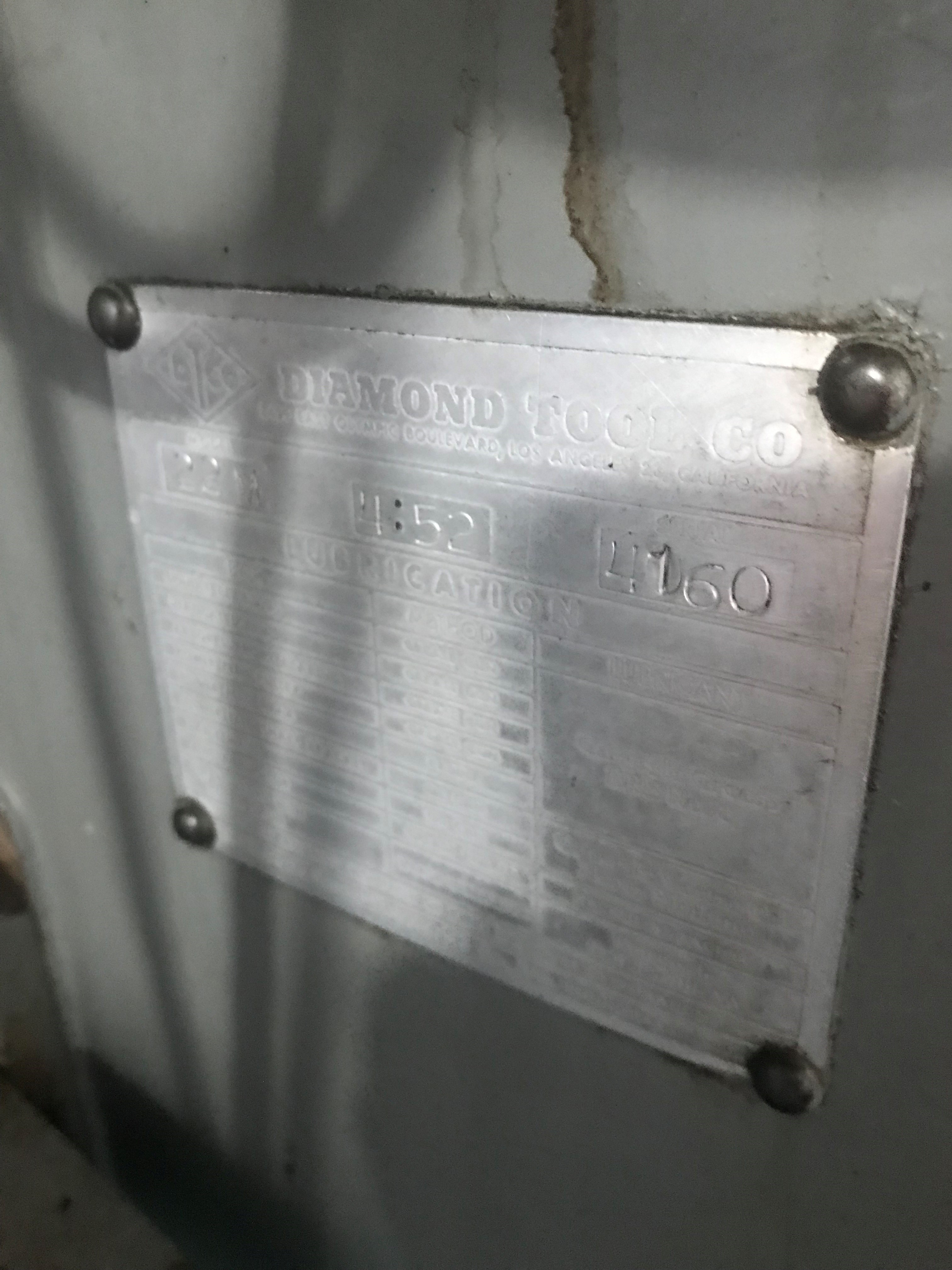 Used DIAMOND 22M HORIZONTAL PRODUCTION MILL 5 3 4 X 24 6283 1 For