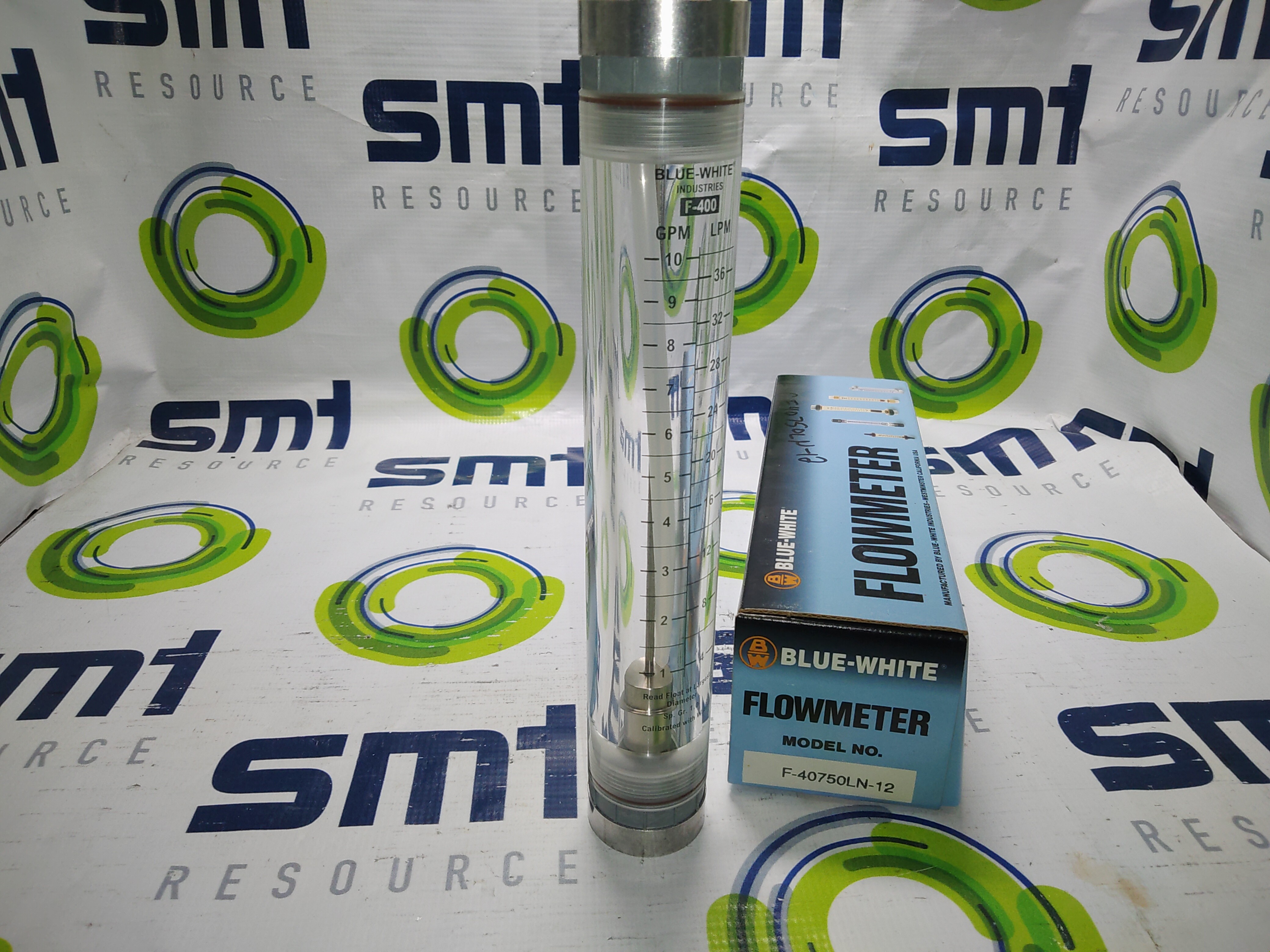 New BLUEWHITE FlowMeter FC-13-A Horizontal Pipe for Sale at SMT Resource Equipment LLC