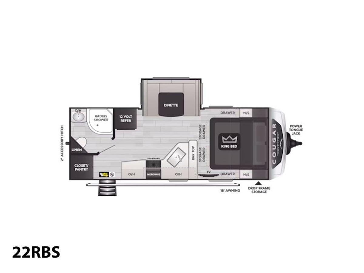 New 2025 Keystone RV Cougar Half-Ton 22RBS for Sale in Anthony, Texas
