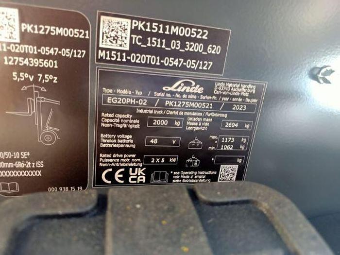 Carrello EL. Linde EG20PH-02