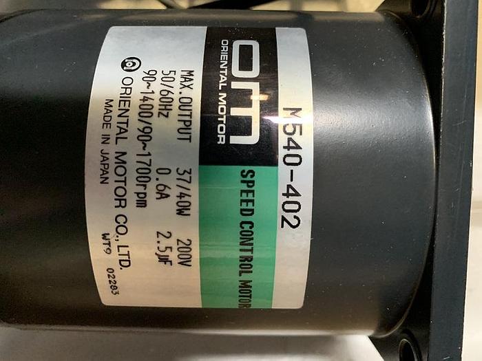 Used oriental motors speed control motor m540-402 for Sale at Tara ...