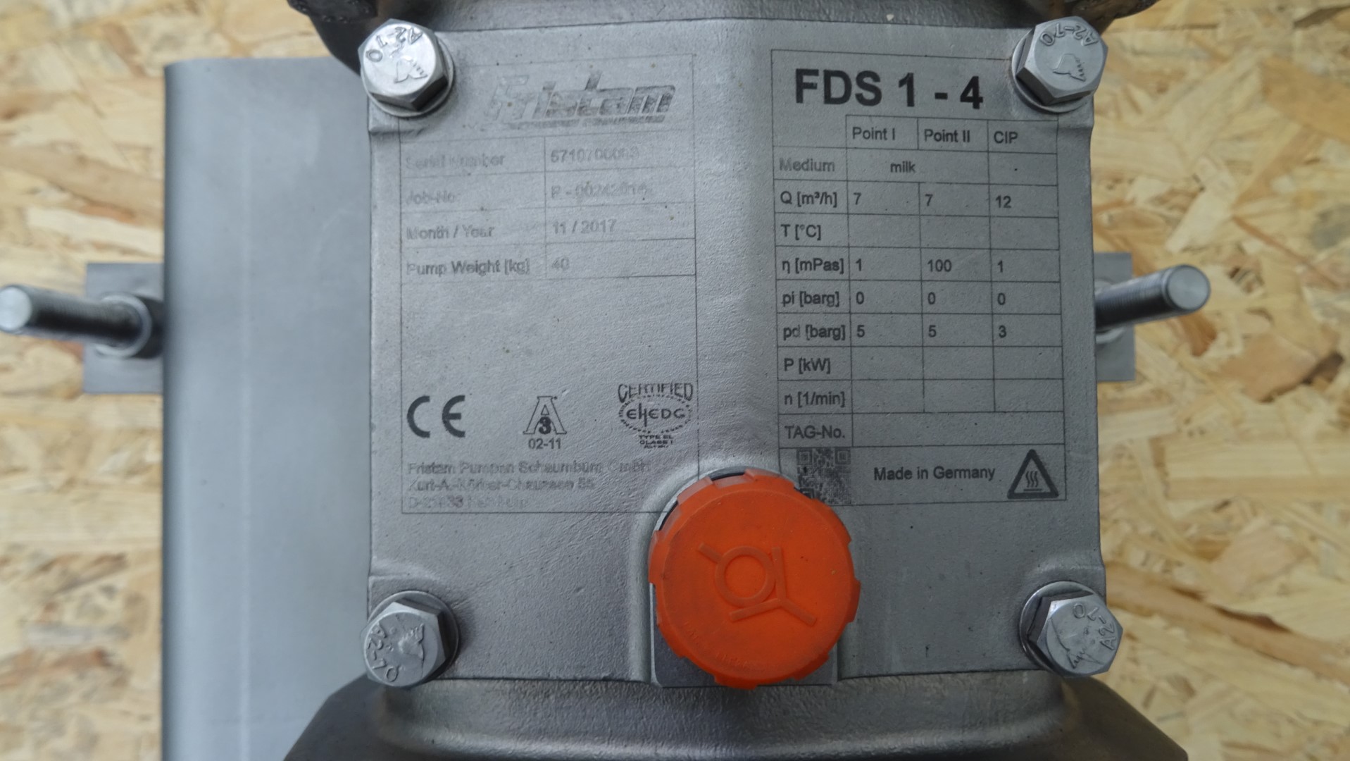 Used Twin/Double screw pump - Fristam FDS 1-4 for Sale in Hamburg, Germany