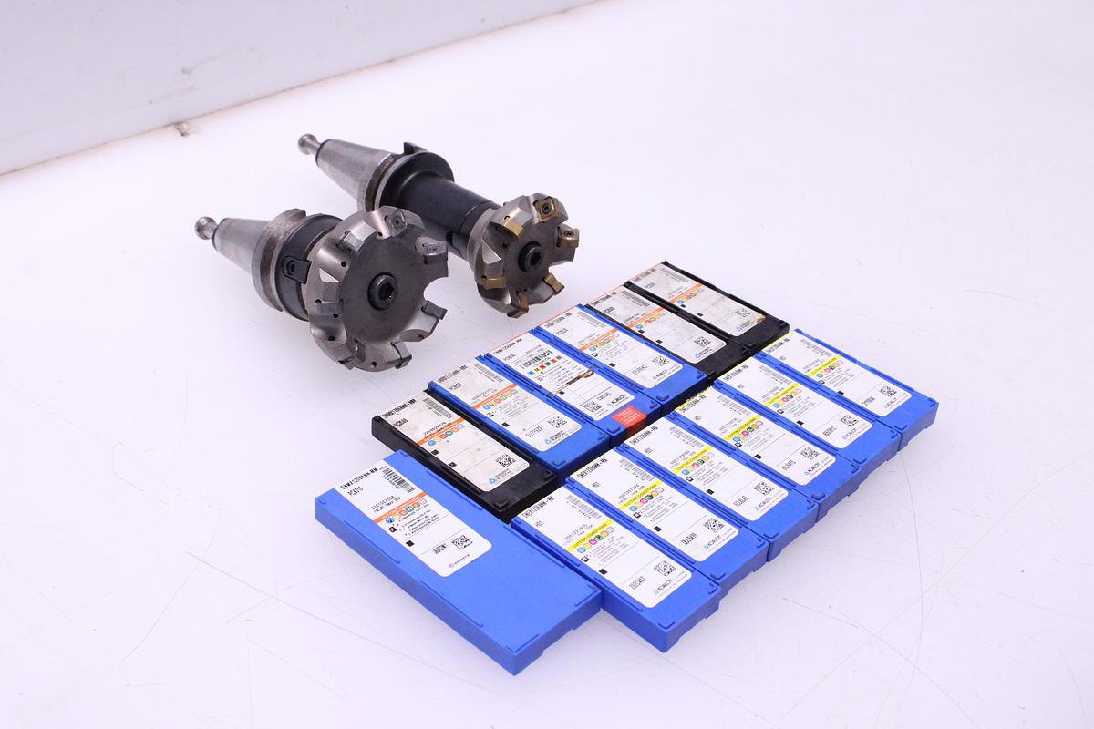Used ISO 40 Taper Milling Cutters + SNMX / SNEX1206ANN Widias for S...
