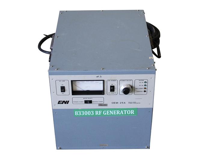 Used ENI OEM-25A RF SOLID STATE POWER GENERATOR OEM25A-21091-51 REV...