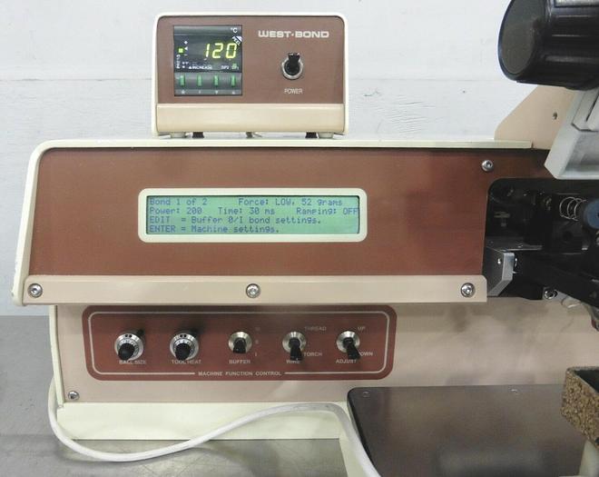 Used West-Bond 7700B Gold Ball Wire Bonder w/ Heated Workholder &am...