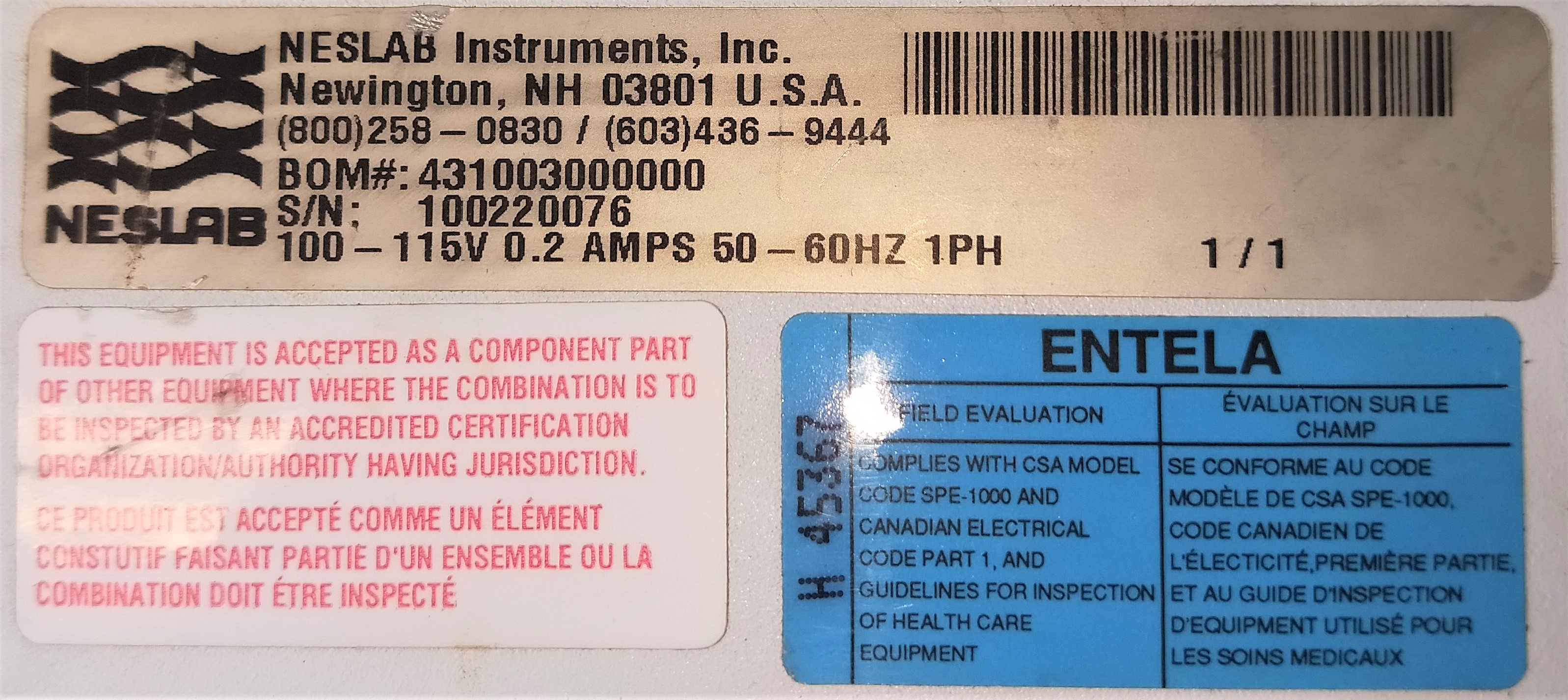 用于Chiller的冷冻机使用Neslab Cryotrol温度控制器在化学RG顾问Inc - bob手机版app下载,BOB体育官方APPios下载