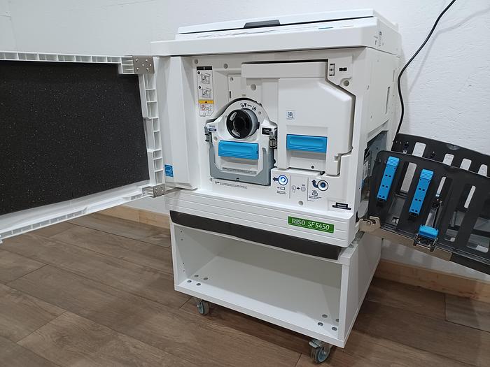 Used Riso SF5450 Digital Duplicator with Network Print and Stand. T...