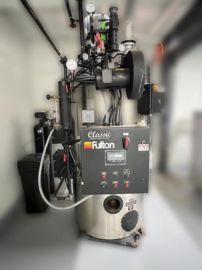 Used Fulton 25 HP 150 PSI Vertical Fire-Tube Boiler - PV-190-SS (20...