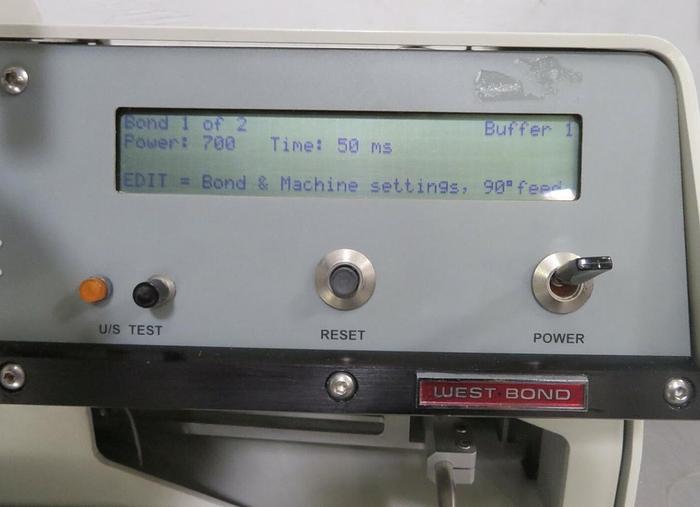 Used West-Bond 7600C Deep Access 90° Feed Wedge Wire Bonder (refurb...
