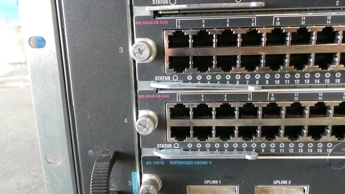 Used Cisco WS-C4510R-E Cisco CATALYST, WS-C4510R-E / 10 Slot Ports ...