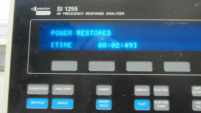 Used Solartron SI 1255 HF Frequency Analyzer for Sale at Tara Semic...