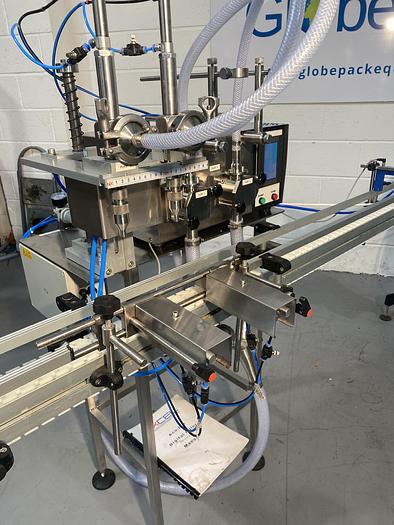 Used Sold Excel Acu-Fill Digital Liquid Filler at GlobePack Equipment