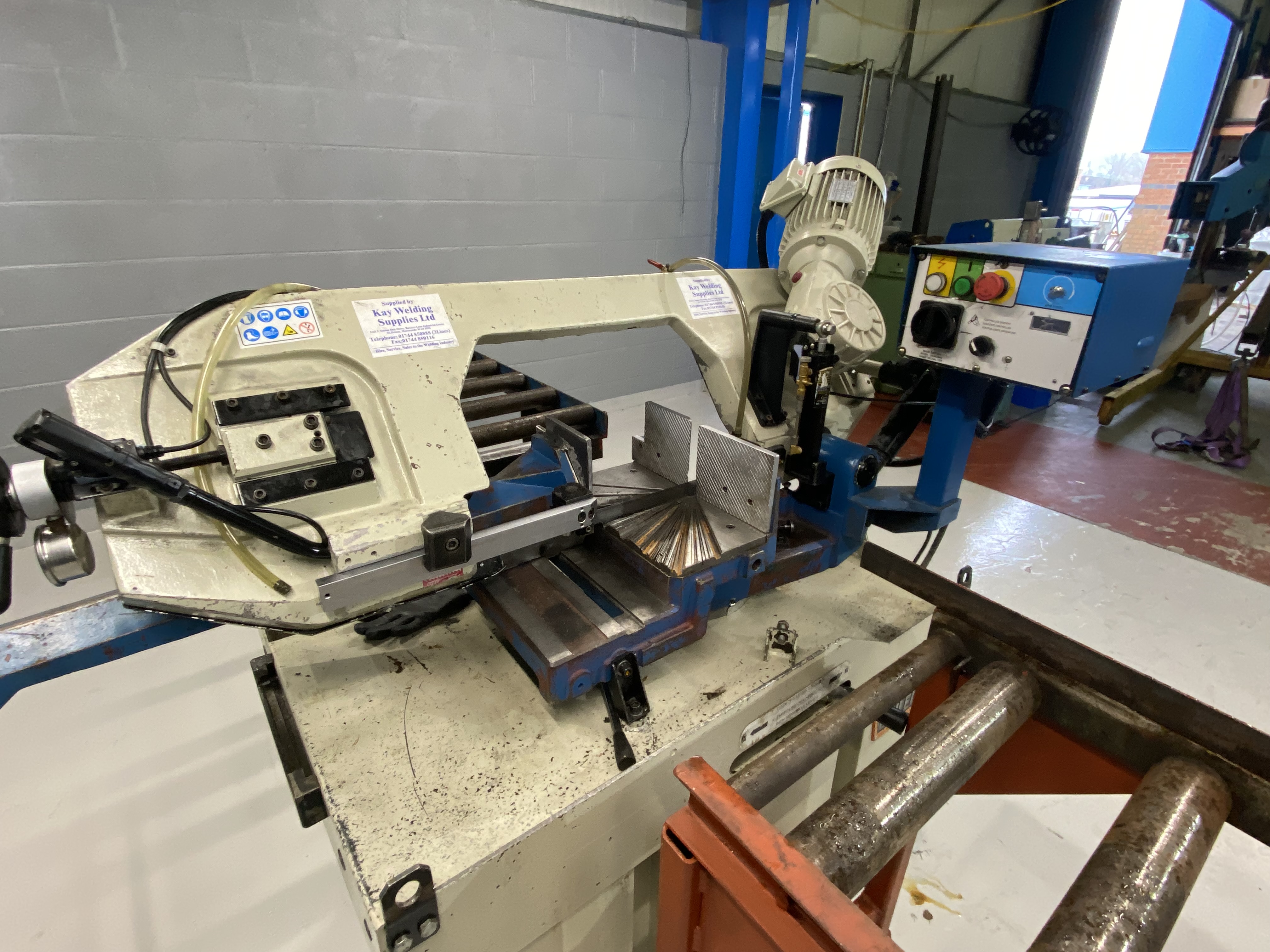 Used Baileigh BS-350M Dual Mitre Horizontal Bandsaw 240 volts for Sale ...