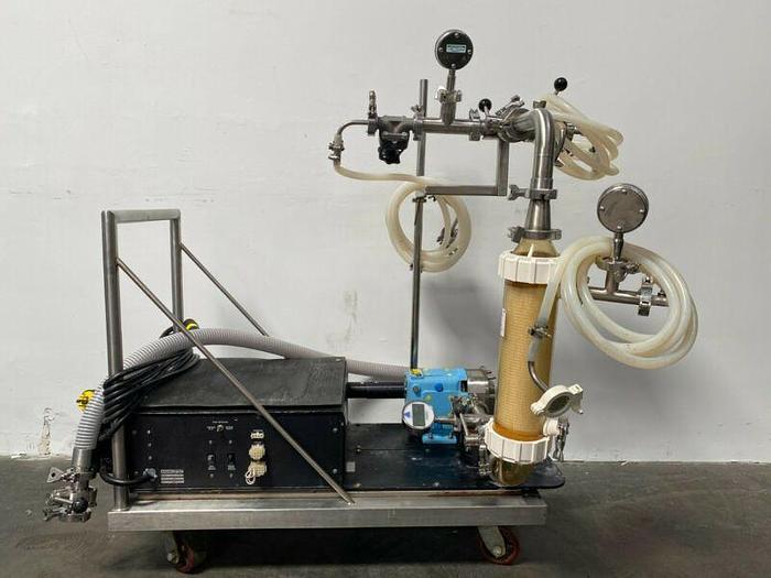 Used Tangential Flow Filtration Skid w/ Waukesha 018-UL Pump