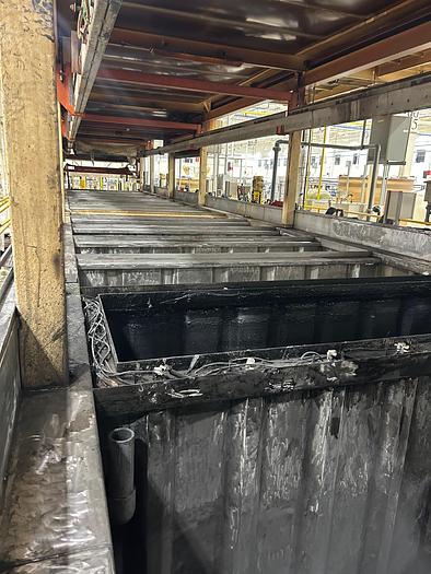 Used 18-Stage TTX SlideRail Square Transfer, Indexing Type E-Coat Line (2019) for Sale in Ohio