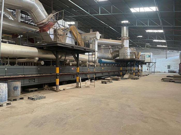 Refurbished ROLLER KILN AND PREKILN FOR CERAMIC TILES KEDA for Sale in ...