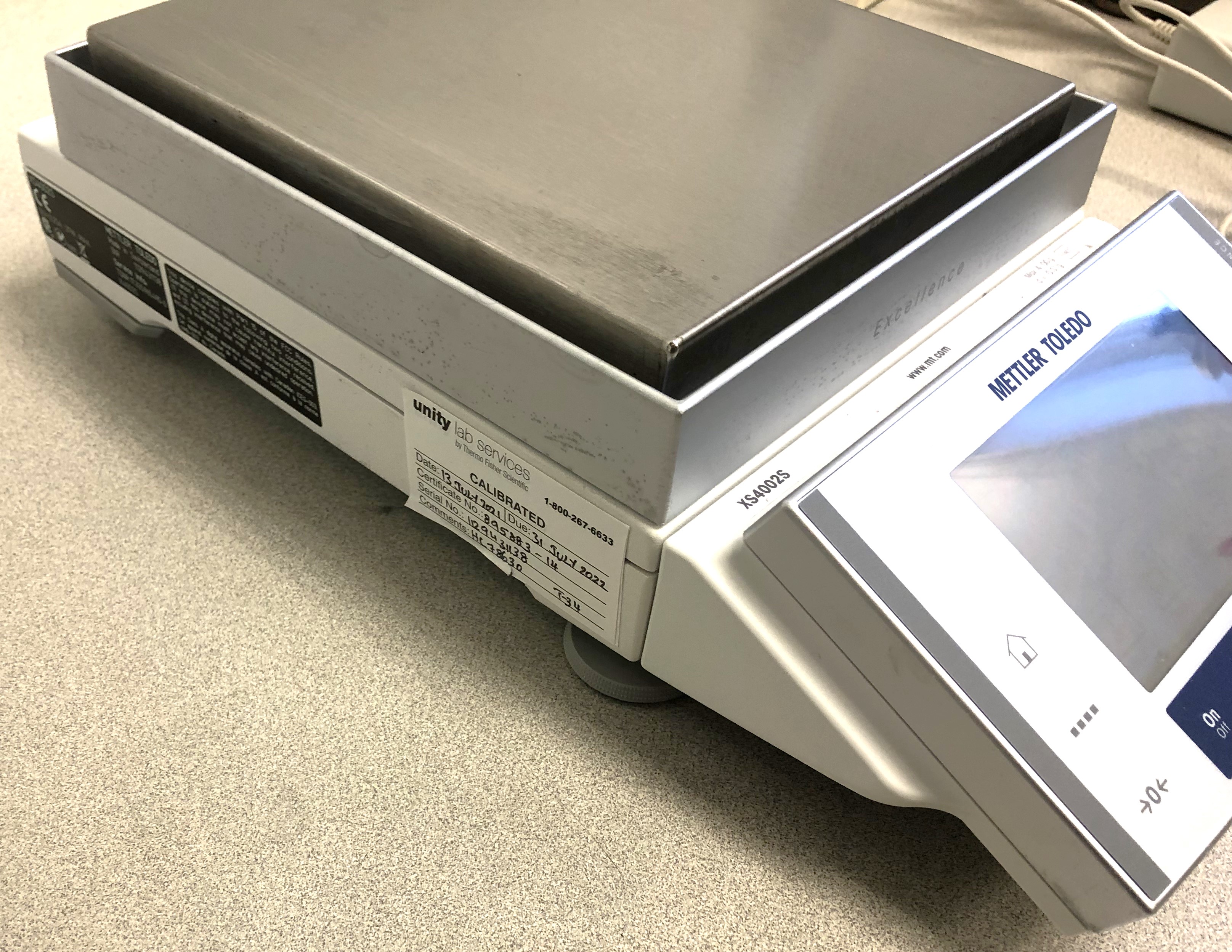 Used Mettler Toledo Excellence XS4002S FACT Top-Loading Balance (4100g ...