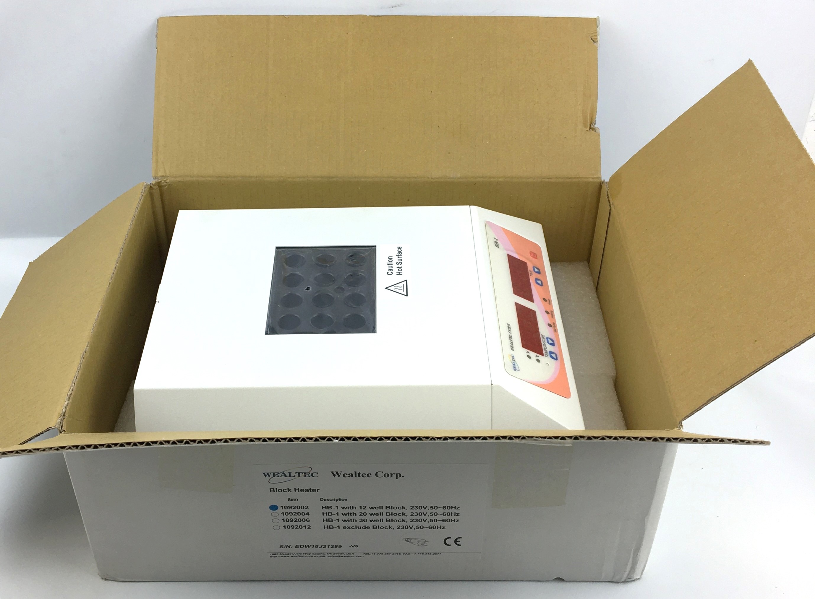 New open box Sold Wealtec HB-1 Digital Dry Block Heater at Chemistry RG Consultant Inc