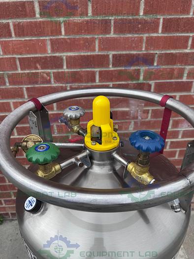 Used CHART MVE Dura-Cyl 180LP Liquid Nitrogen Cryogenic Storage Tan...