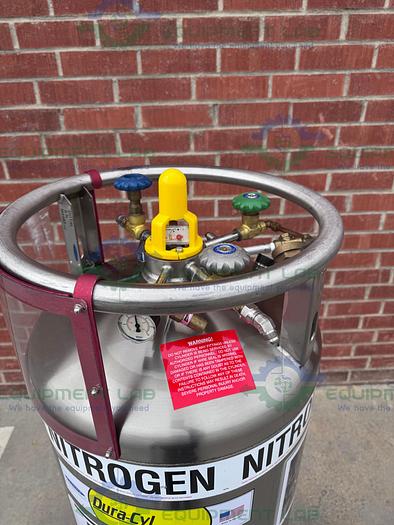 Used CHART MVE Dura-Cyl 180LP Liquid Nitrogen Cryogenic Storage Tan...