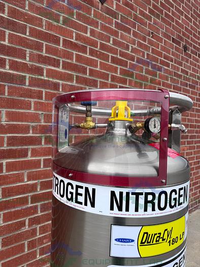 Used CHART MVE Dura-Cyl 180LP Liquid Nitrogen Cryogenic Storage Tan...