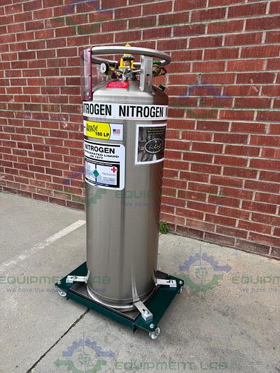 Used CHART MVE Dura-Cyl 180LP Liquid Nitrogen Cryogenic Storage Tan...