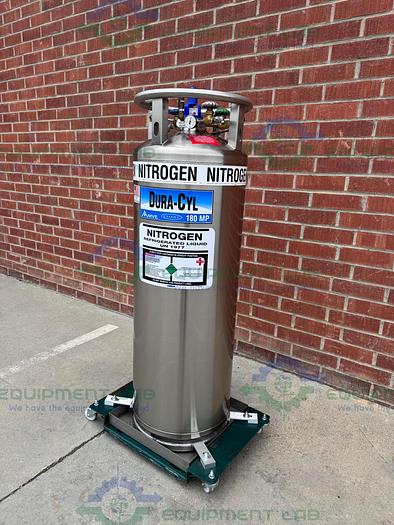 Used CHART MVE Dura-Cyl 180MP Liquid Nitrogen Cryogenic Storage Tan...