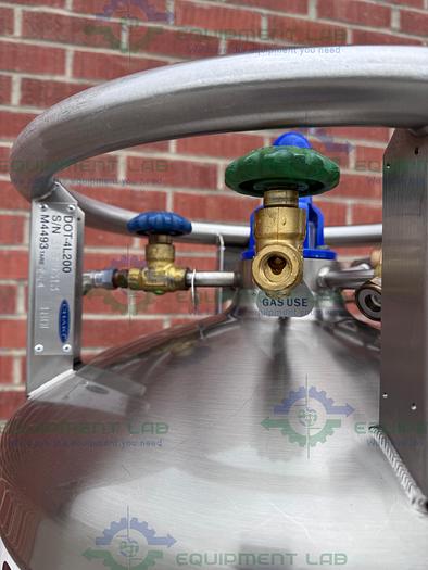 Used CHART MVE Dura-Cyl 180MP Liquid Nitrogen Cryogenic Storage Tan...