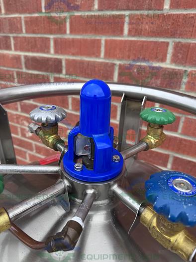 Used CHART MVE Dura-Cyl 180MP Liquid Nitrogen Cryogenic Storage Tan...