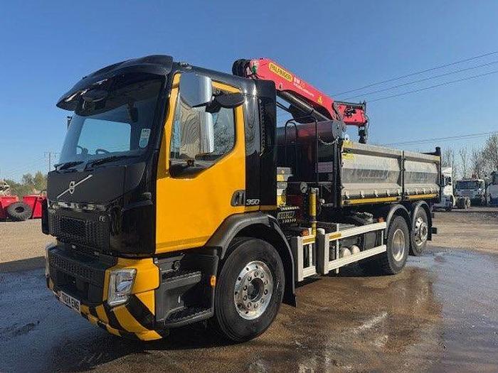Used 2024 Volvo FE350 6x2 Rearlift 26T Dropside Tipper Grab for Sal...