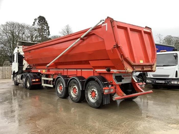 Used 2022 Fruehauf Tri Axle Steel Aggregate Tipping Trailer for Sa...